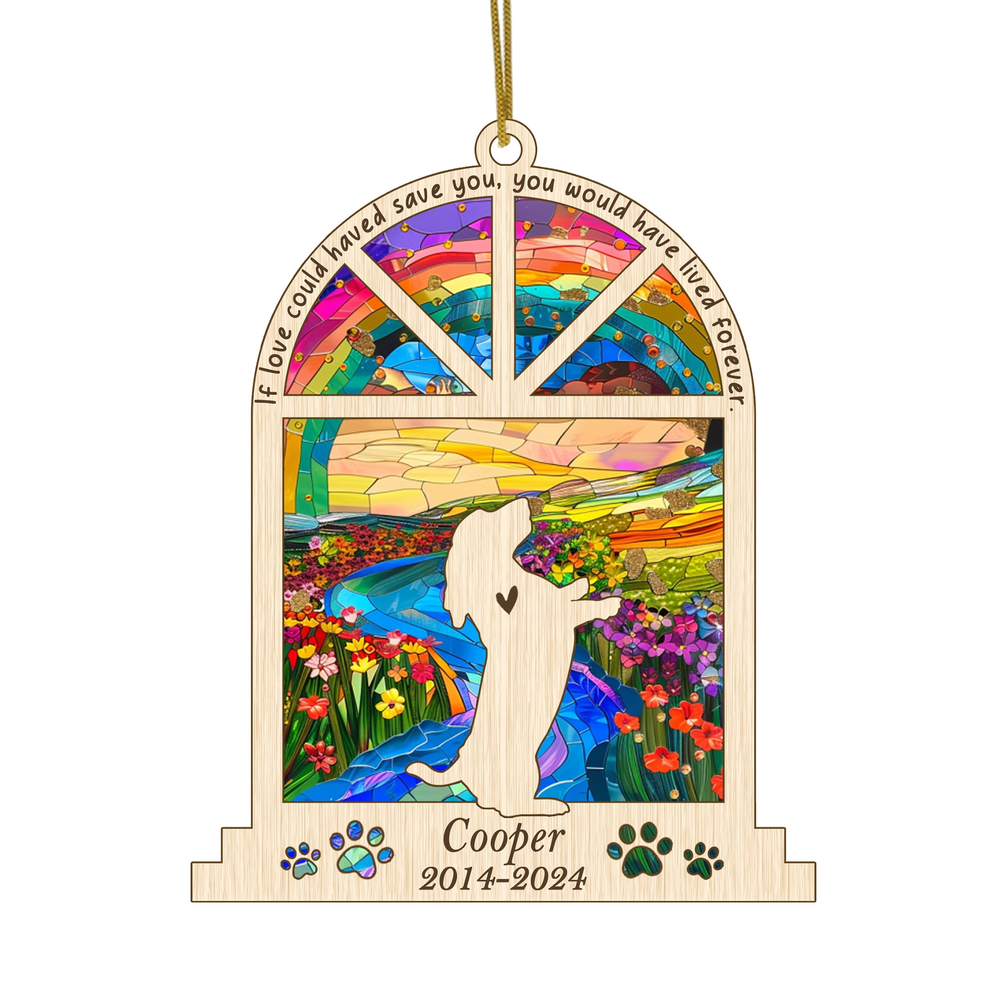 Personalize Basset Hound Dog Memorial Sun Catcher, Custom Dog ...