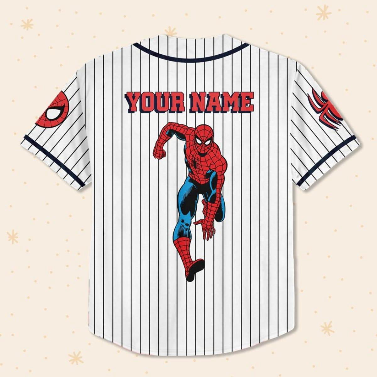 Personalize Disney Amazing Spider Man Classic Baseball Jersey ...