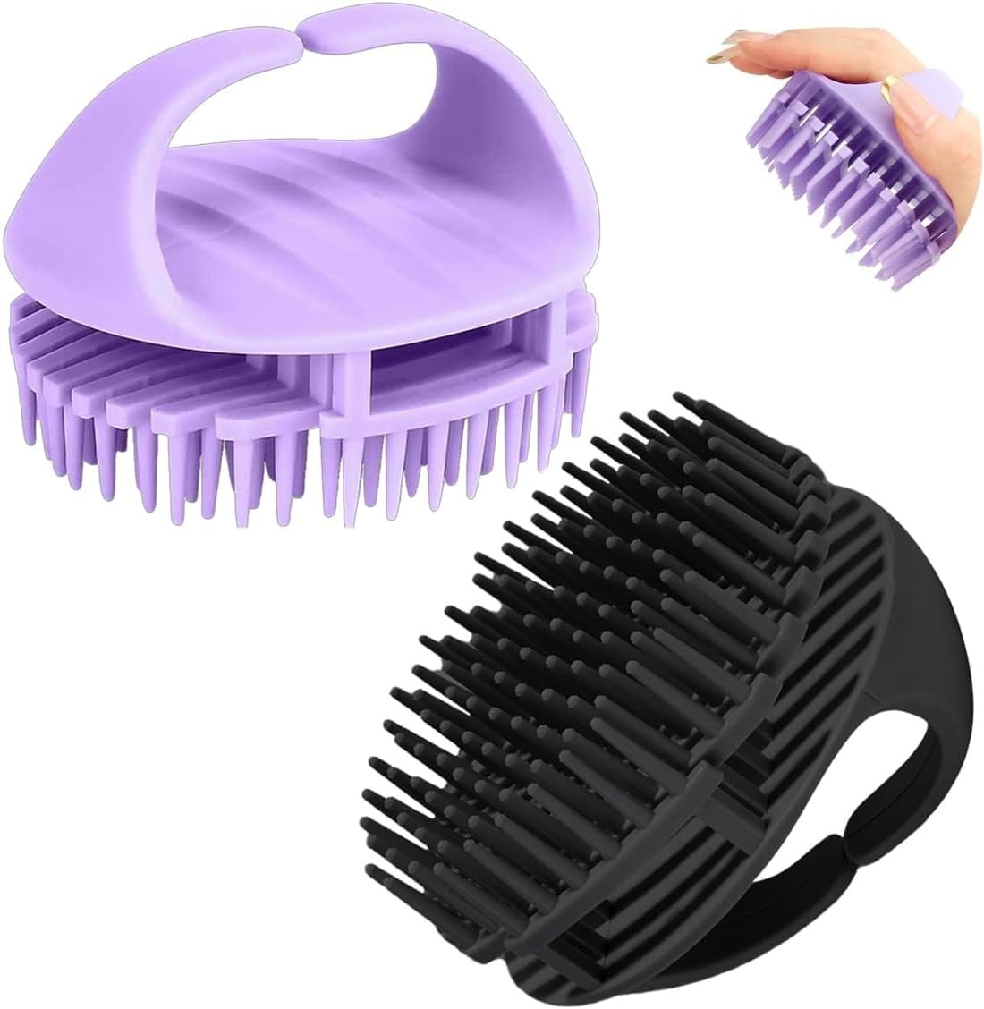 Personalize Silicone Scalp Cleaner Shampoo Brush Shampoo Tool Anti ...