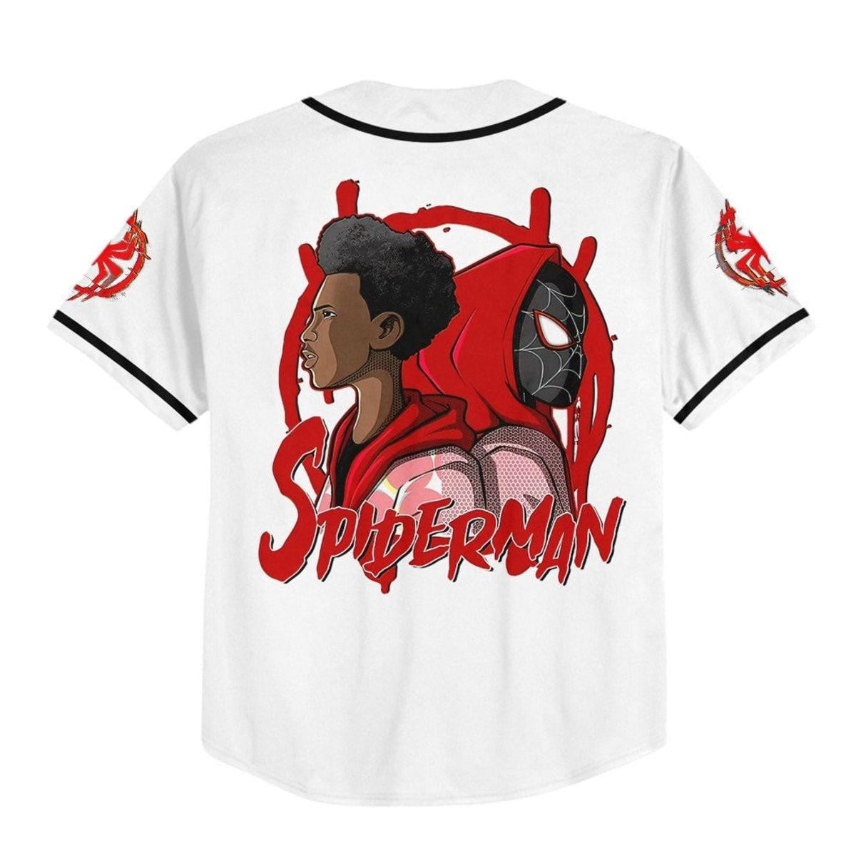 Personalize Spider Man Across The Spider Verse Red Disney Baseball ...