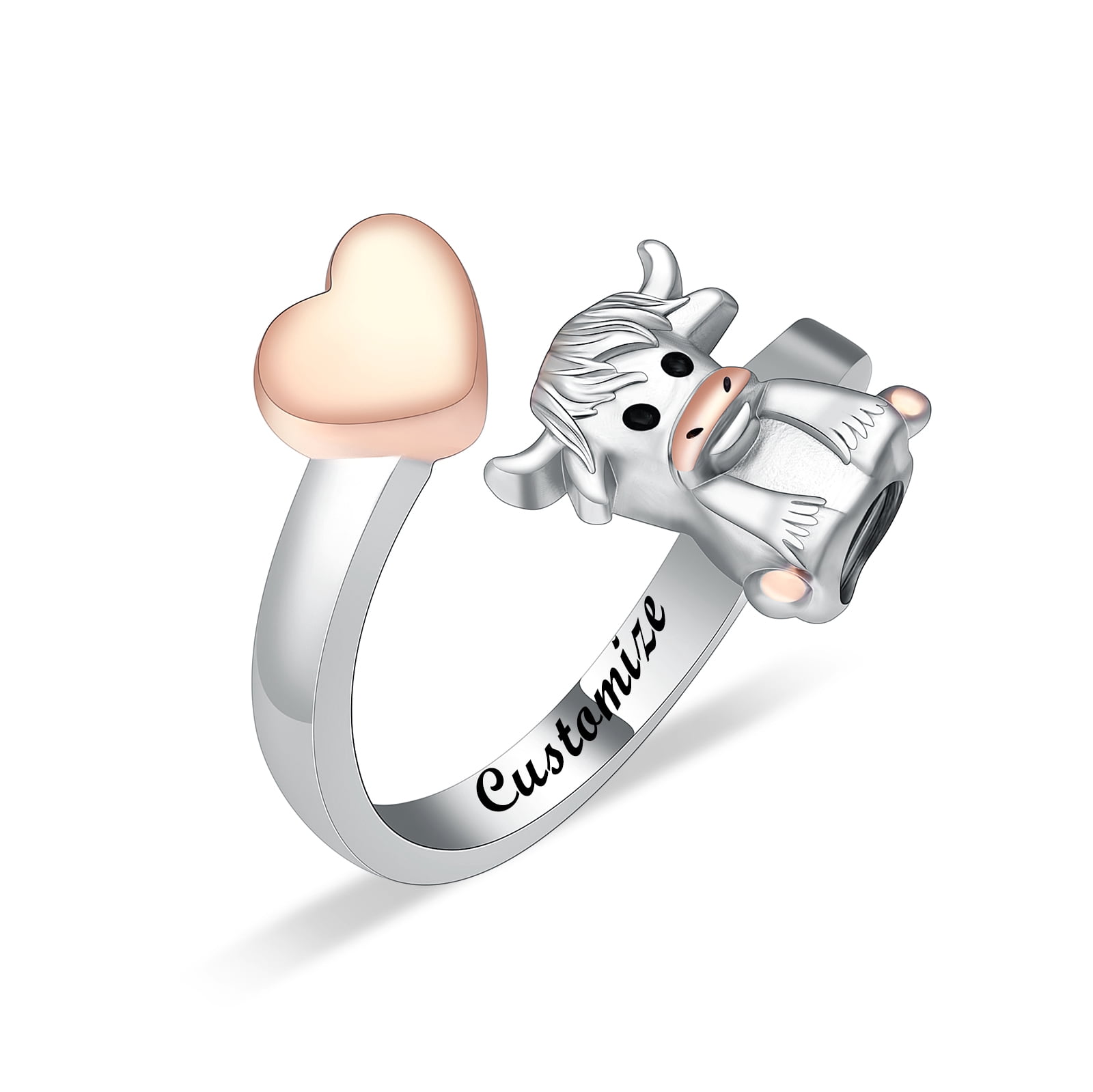 Personalize Stainless Steel Heart Yak Urn Pendant Memorial Cremation ...