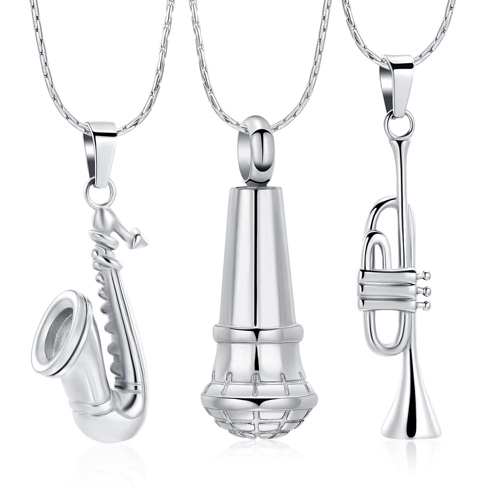 Personalize Stainless Steel Musical Instrument Microphone Tuba Trombone ...
