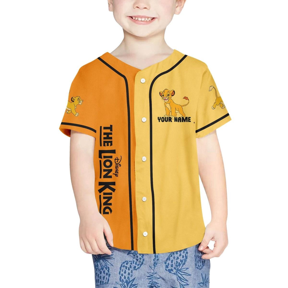 Personalize The Lion King Baby Simba Disney Baseball Jersey ...