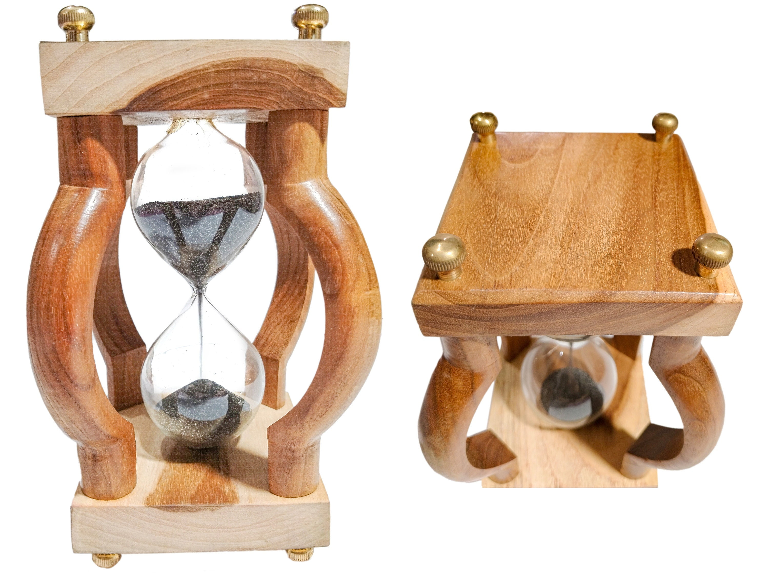 Personalized 10 Min Wooden Sand Timer Hourglass Timer Decorative-Square ...