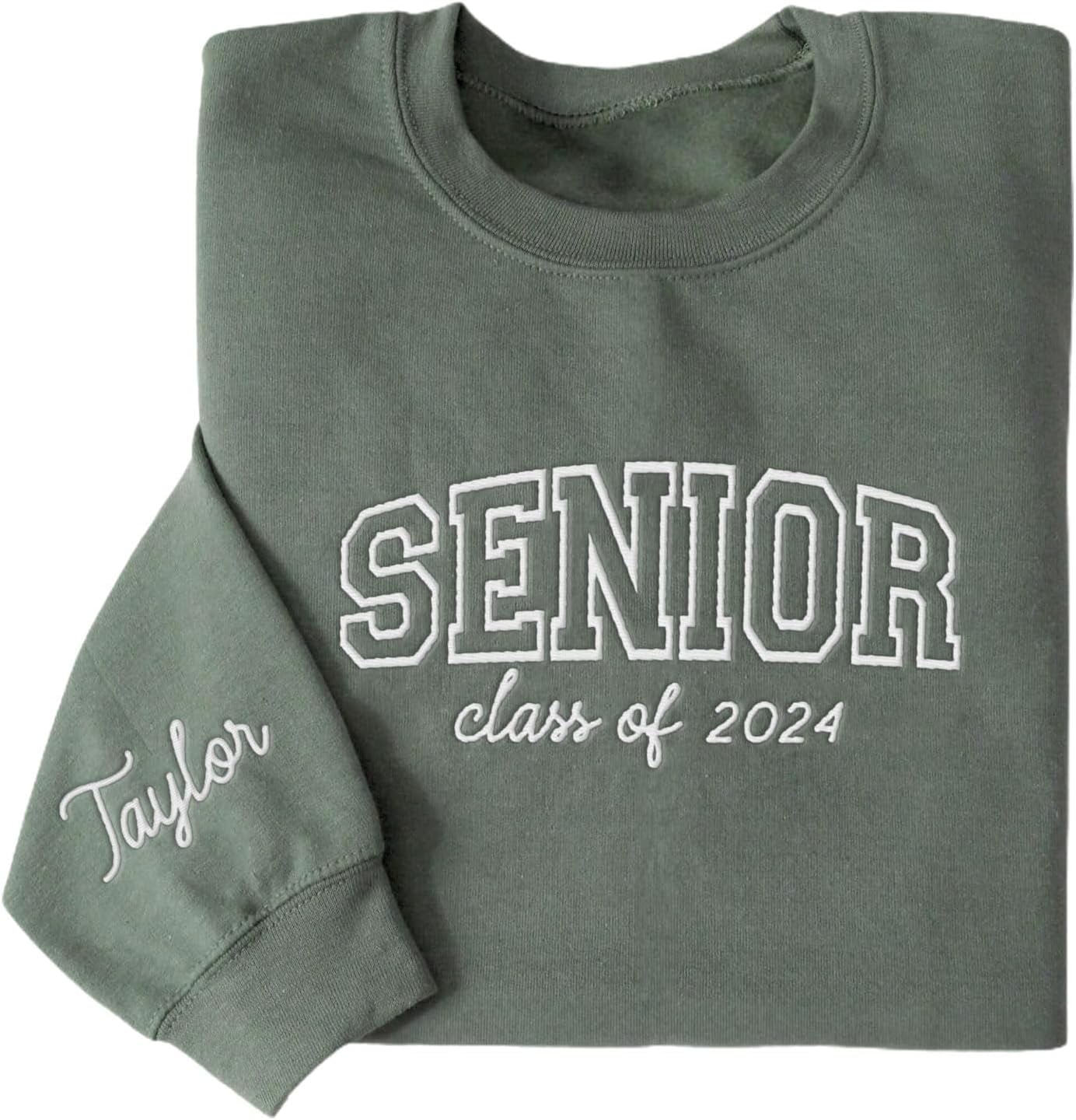 Personalized 2024 Embroidered Sweatshirt - Graduation Class Of 2024 ...