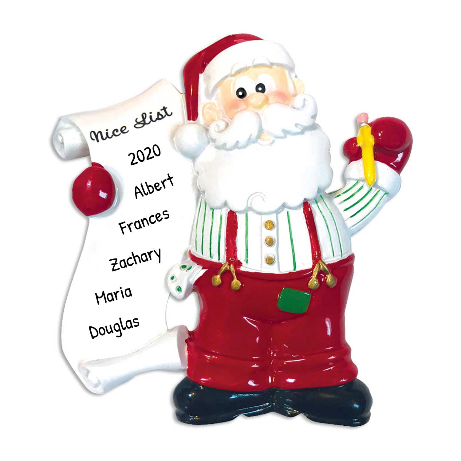 Personalized 2024 Santa Ornament - Santa Claus Ornaments, Christmas ...