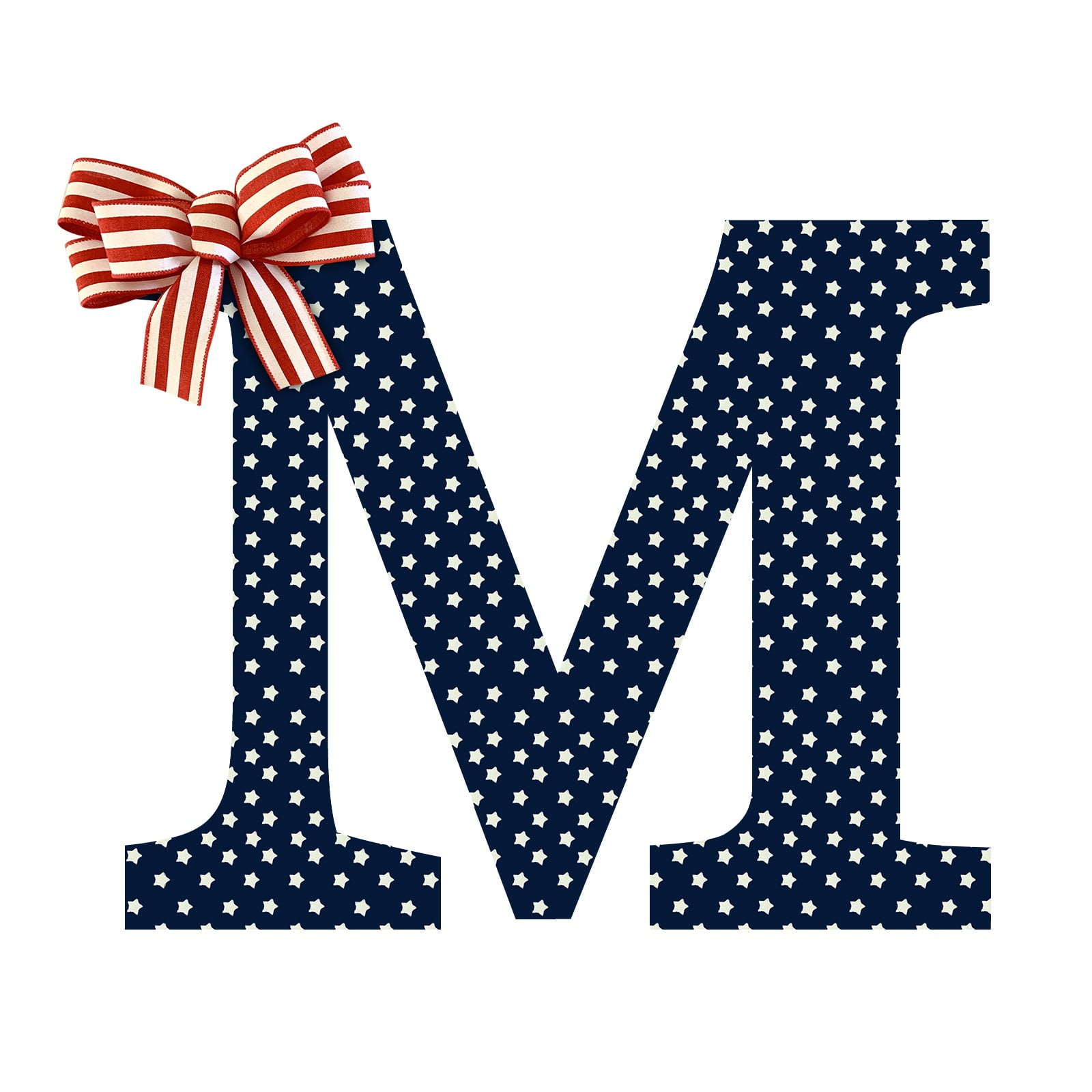 Personalized 26 Letter House Sign for 4th Independence Day, Wooden Door ...