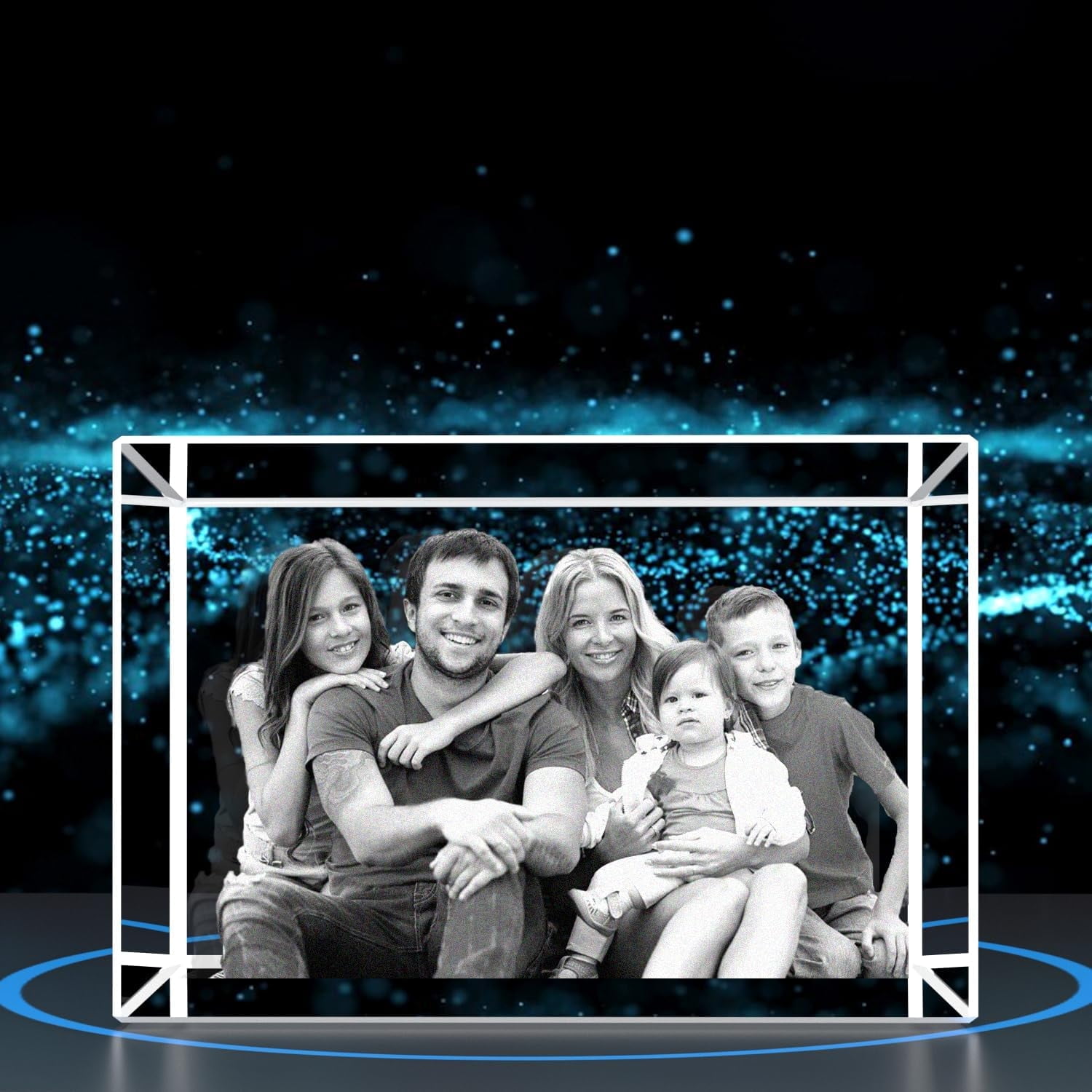 Personalized 3D Engraved Crystal Photo, Custom 3D Photo Crystal, Laser ...