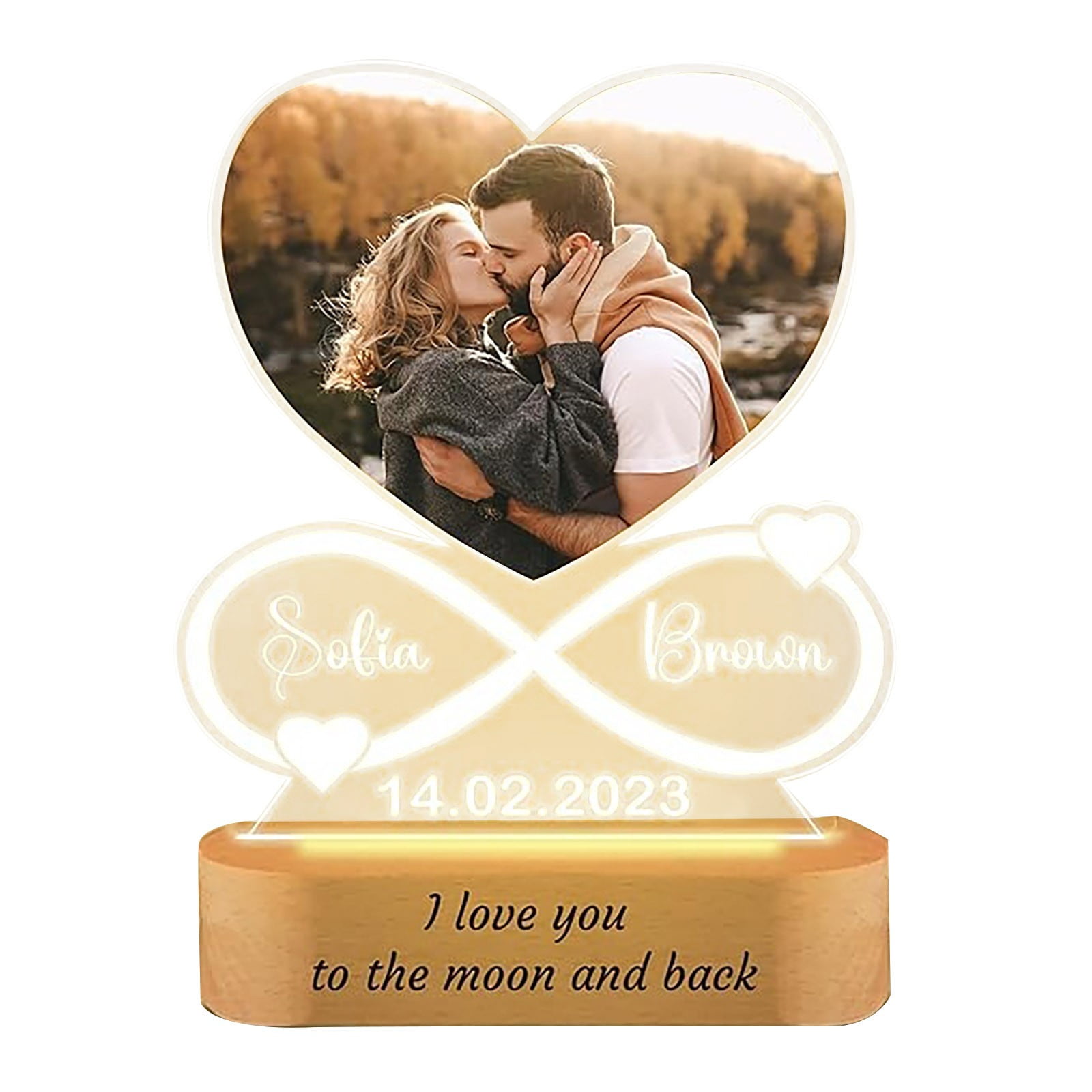 (Personalized 3D Night Light F6)-Luckor Acrylic Plaque Personalised ...