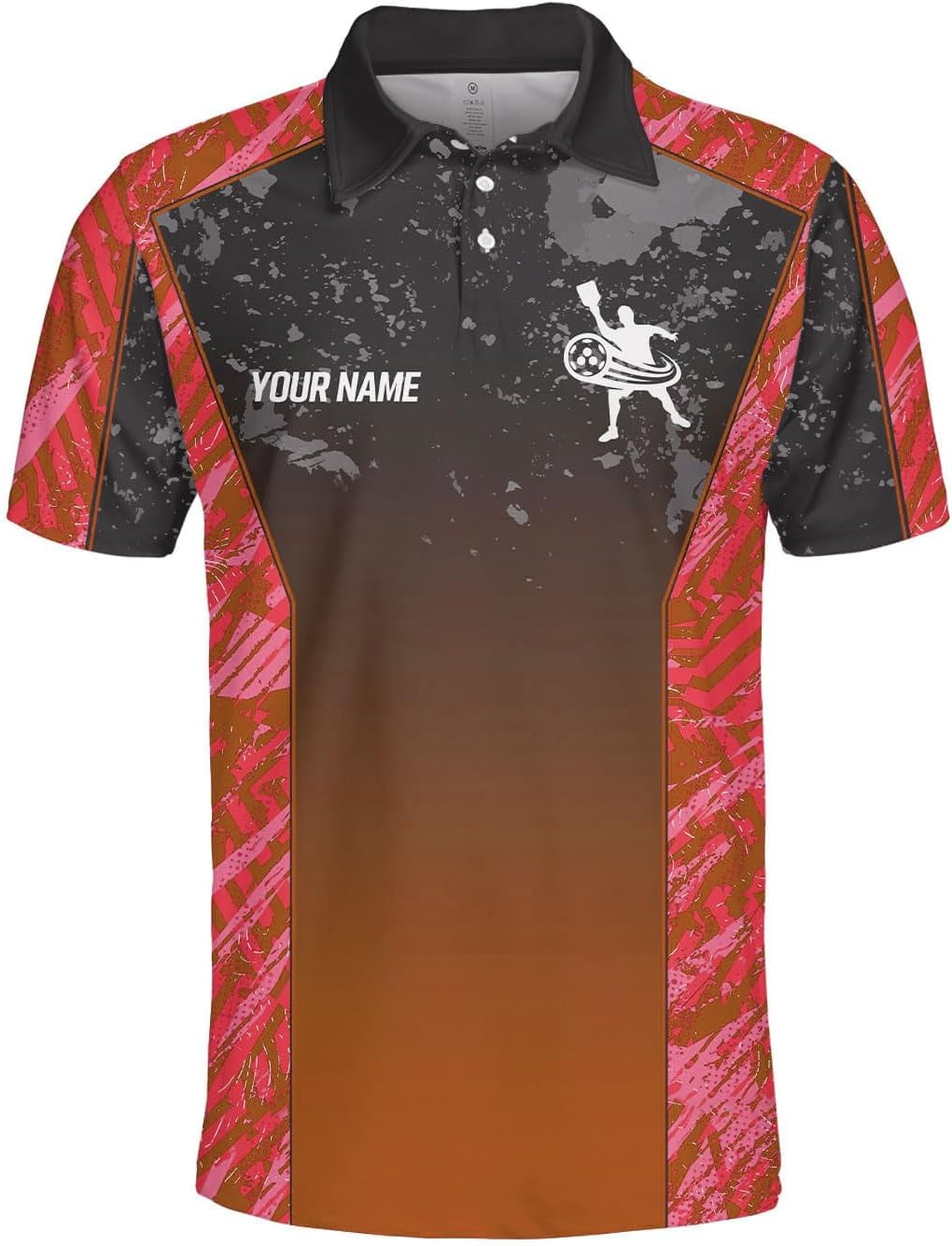 Personalized 3D Pickleball Polo Shirt for Teams Custom Name Sport Fit ...