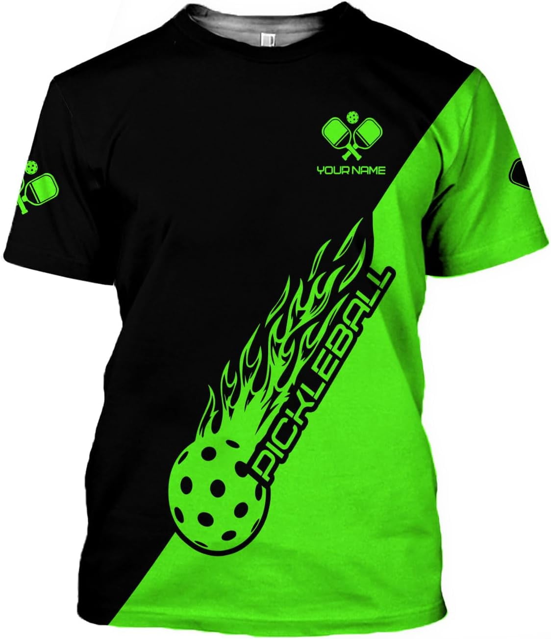 Personalized 3D Pickleball Shirts for Men, Pickle Ball Jersey Shirt ...