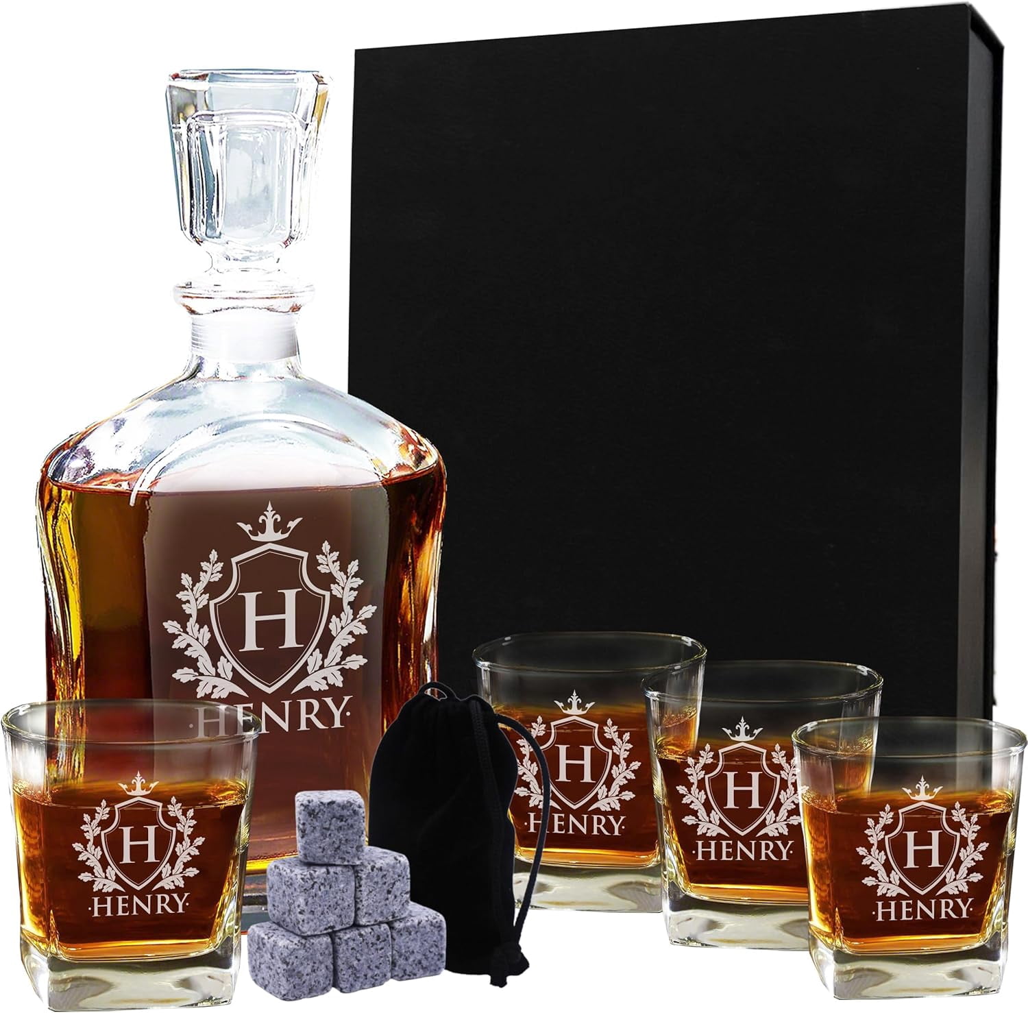 Custom Decanter My Personal Memories, Personalized 5 Pc Whiskey ...
