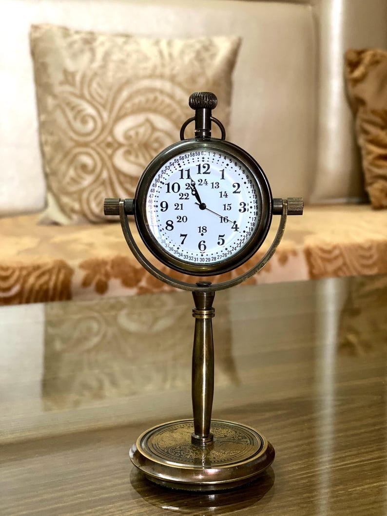 Personalized 8th Anniversary Gift | Engraved Desk Clock with Tally ...