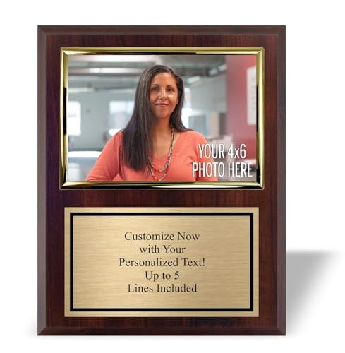 Personalized 8x10 Photo Plaque with 4x6 Horizontal Picture Holder Add ...