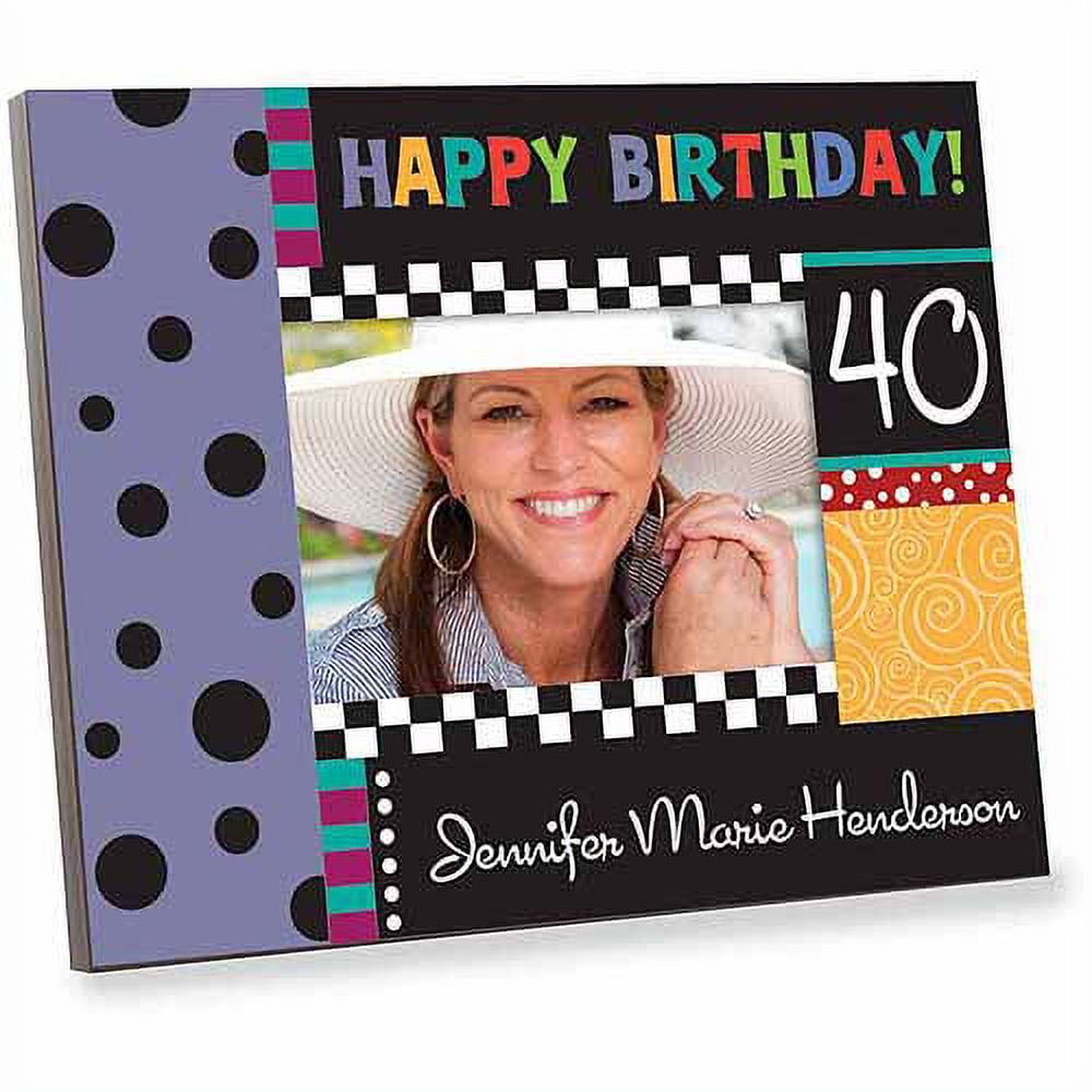 BrandX Personalized Birthday Frame 6 Photo Display - Walmart.com