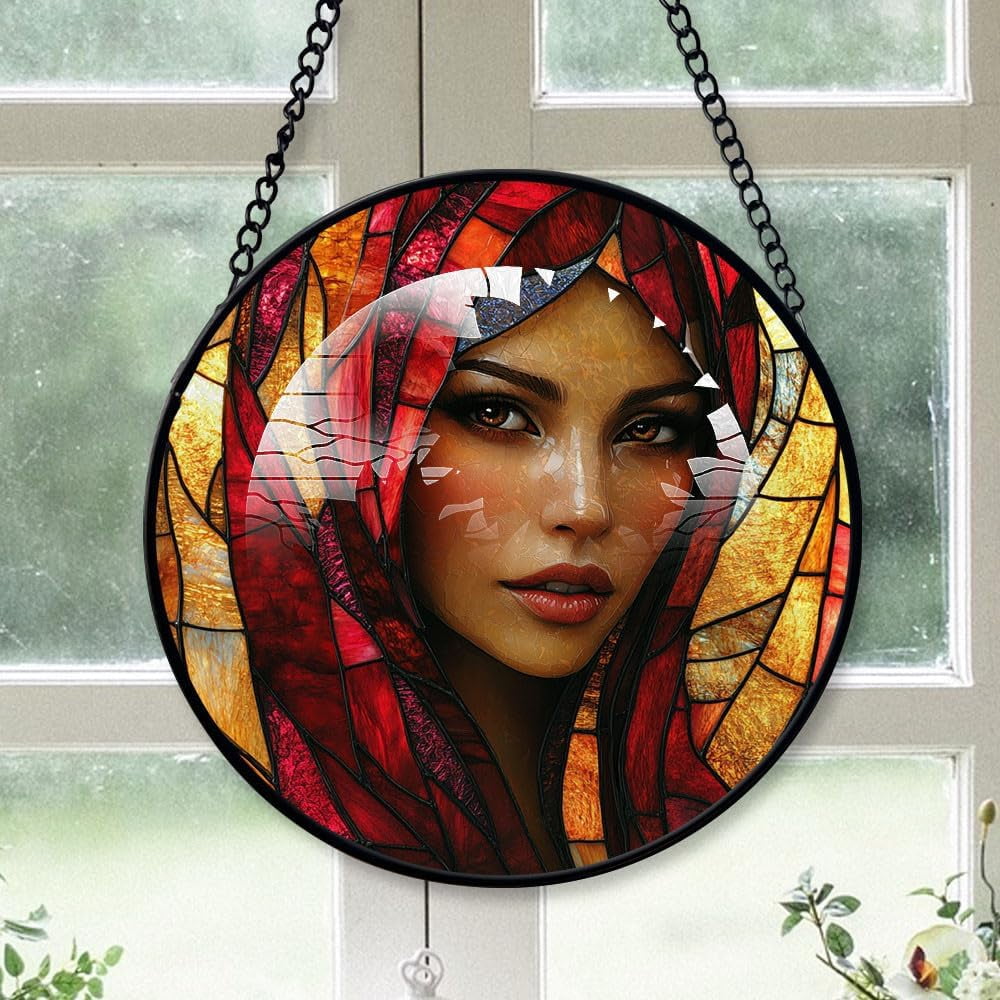 Personalized Abyssinian Priestess Suncatcher Stained Glass, Abyssinian ...