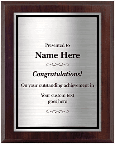Personalized Achievement Award - Custom 8x10 Plaque for Students ...