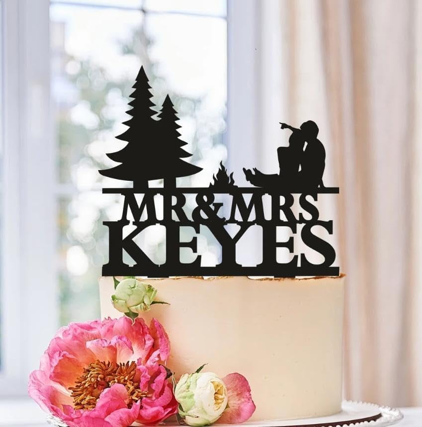Personalized Acrylic Cake Topper, For Engagements, Birthday, Party ...