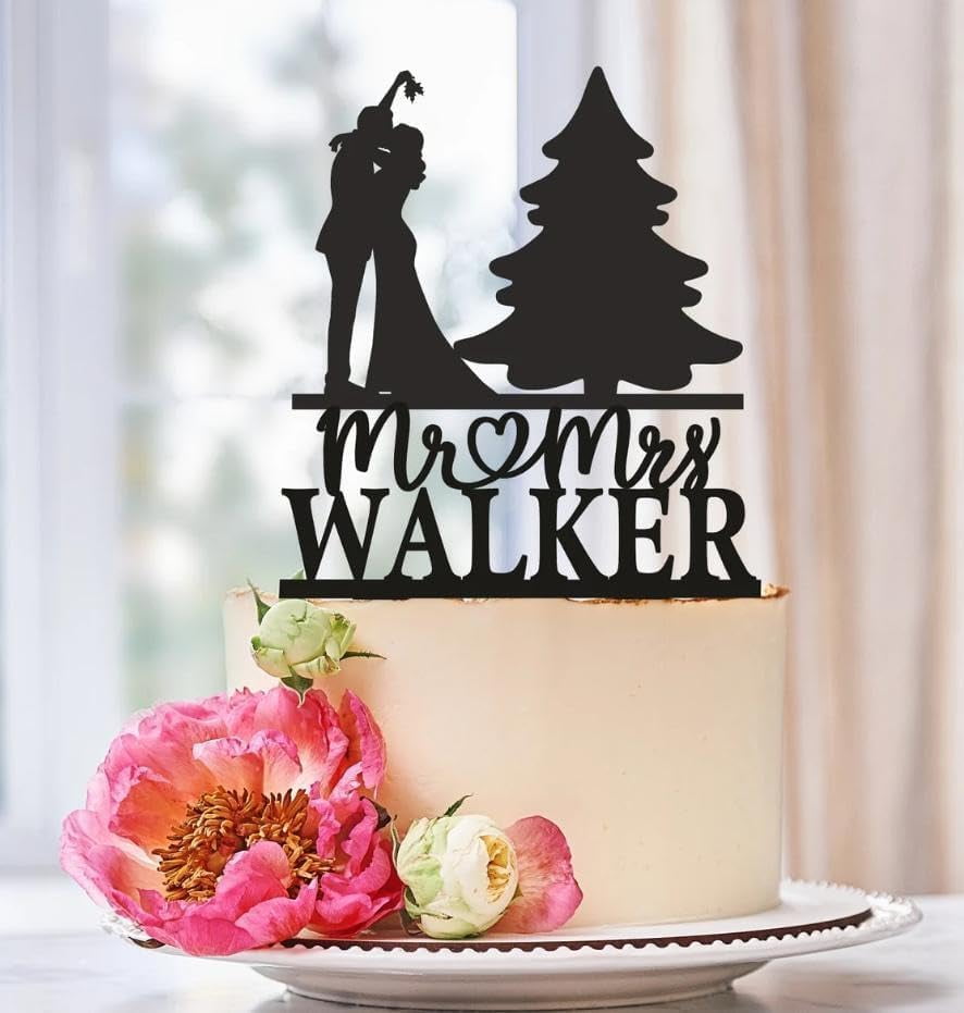 Personalized Acrylic Cake Topper, For Engagements, Birthday, Party, Weddings, Anniversaries ...