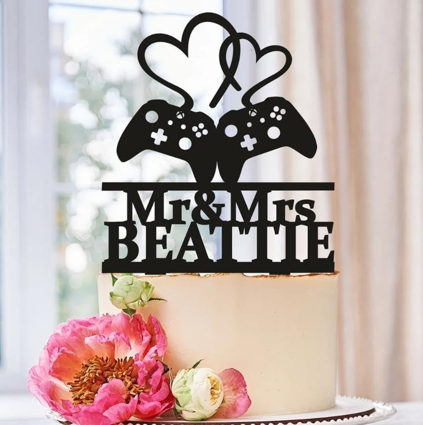 Personalized Acrylic Cake Topper, For Engagements, Birthday, Party ...
