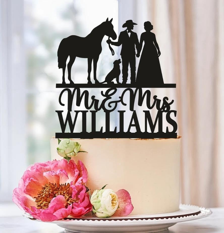 Personalized Acrylic Cake Topper, For Engagements, Birthday, Party ...