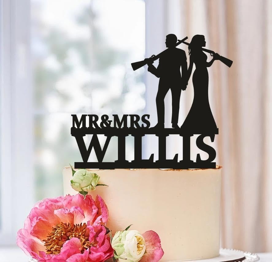 Gun wedding cake toppers | Beachweddingtips.com