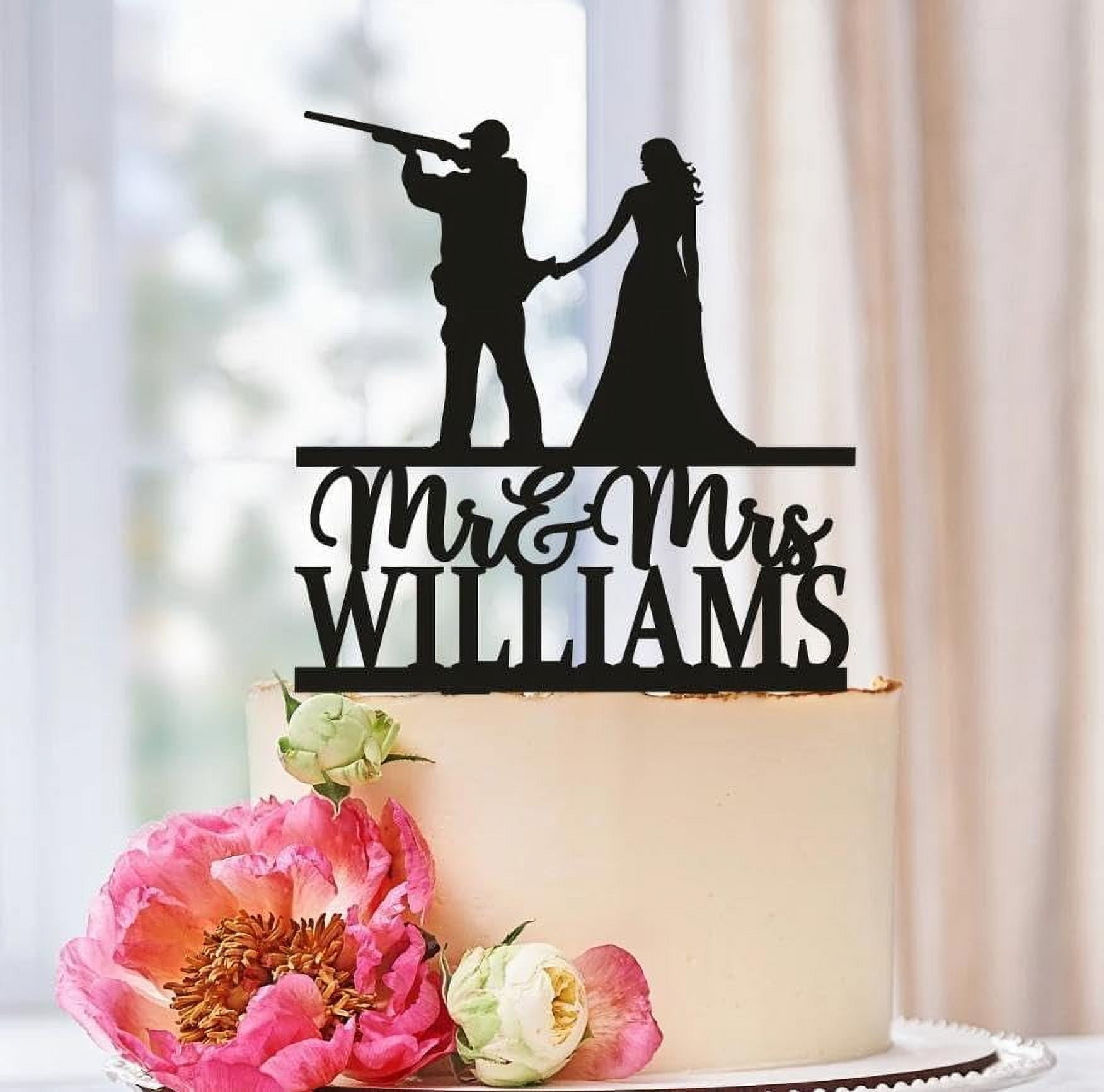Personalized Acrylic Cake Topper, For Engagements, Birthday, Party ...