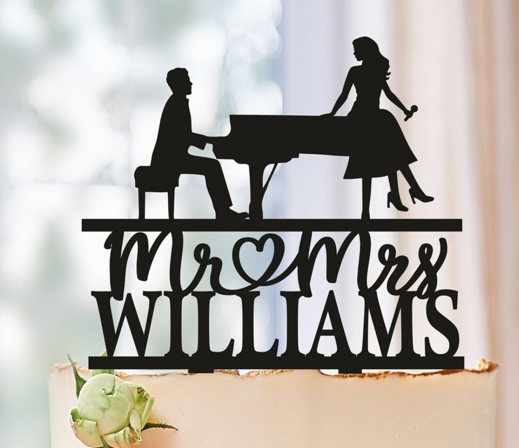 Personalized Acrylic Cake Topper, For Engagements, Birthday, Party ...