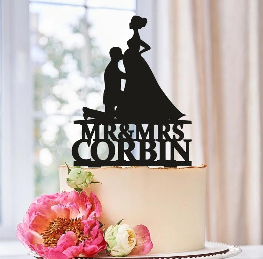 Personalized Acrylic Cake Topper, For Engagements, Birthday, Party, Weddings, Anniversaries ...