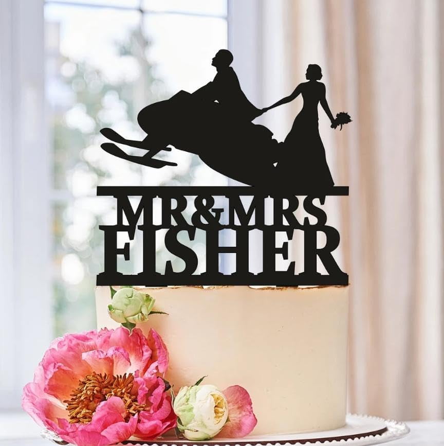 Personalized Acrylic Cake Topper, For Engagements, Birthday, Party ...