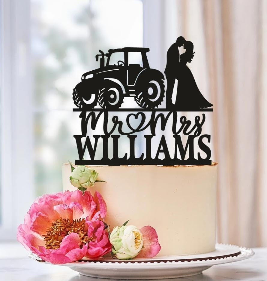 Personalized Acrylic Cake Topper, For Engagements, Birthday, Party ...