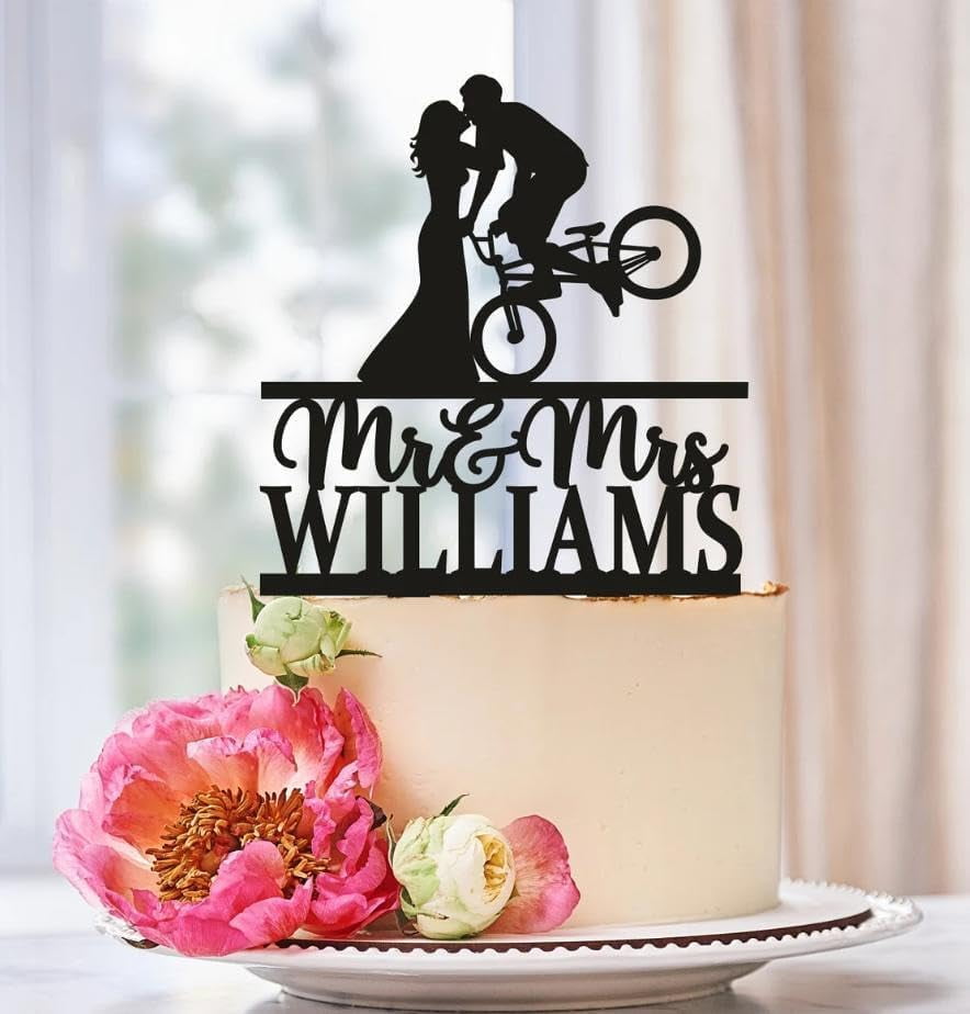 Personalized Acrylic Cake Topper, For Engagements, Birthday, Party ...