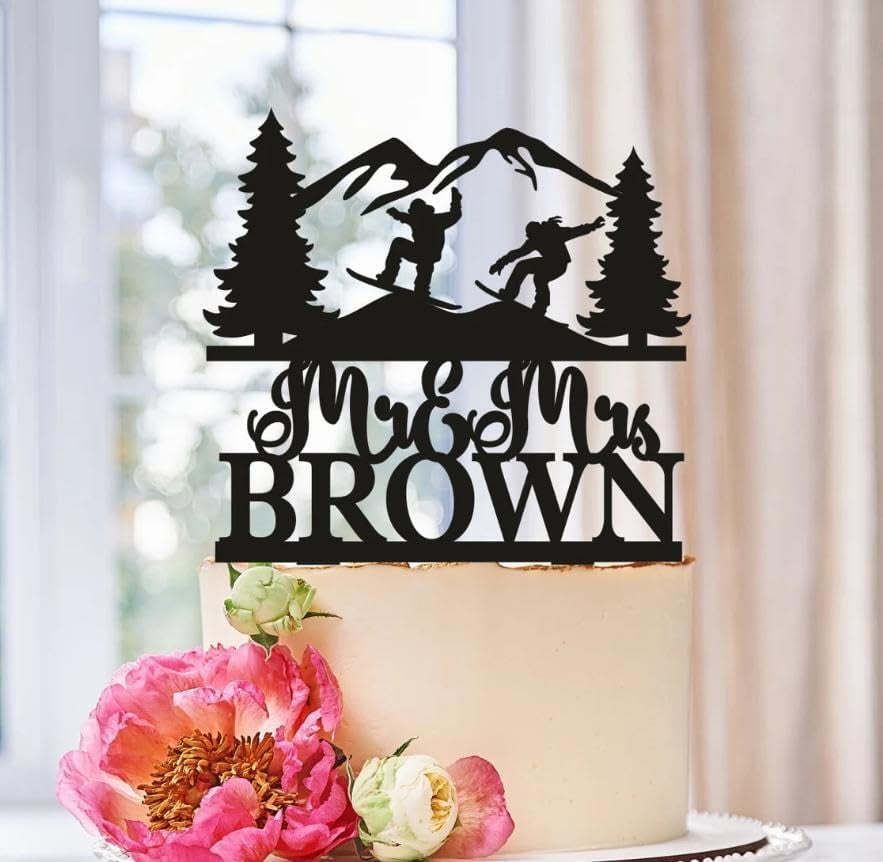 Personalized Acrylic Cake Topper, For Engagements, Birthday, Party ...