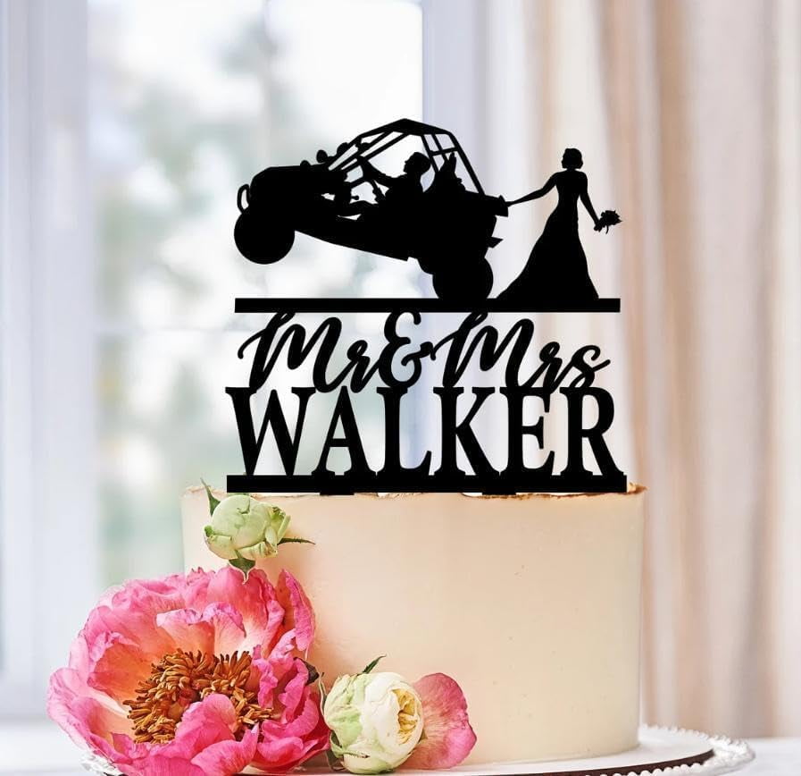 Personalized Acrylic Cake Topper, For Engagements, Birthday, Party ...