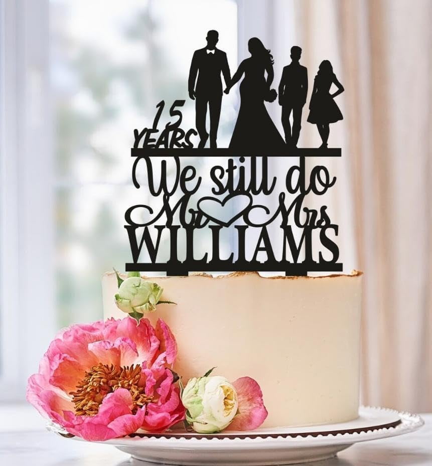 Personalized Acrylic Cake Topper, For Engagements, Birthday, Party ...