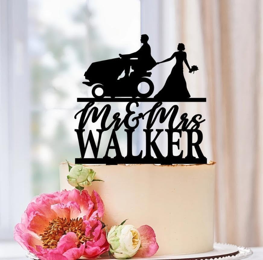 Personalized Acrylic Cake Topper, For Engagements, Birthday, Party ...