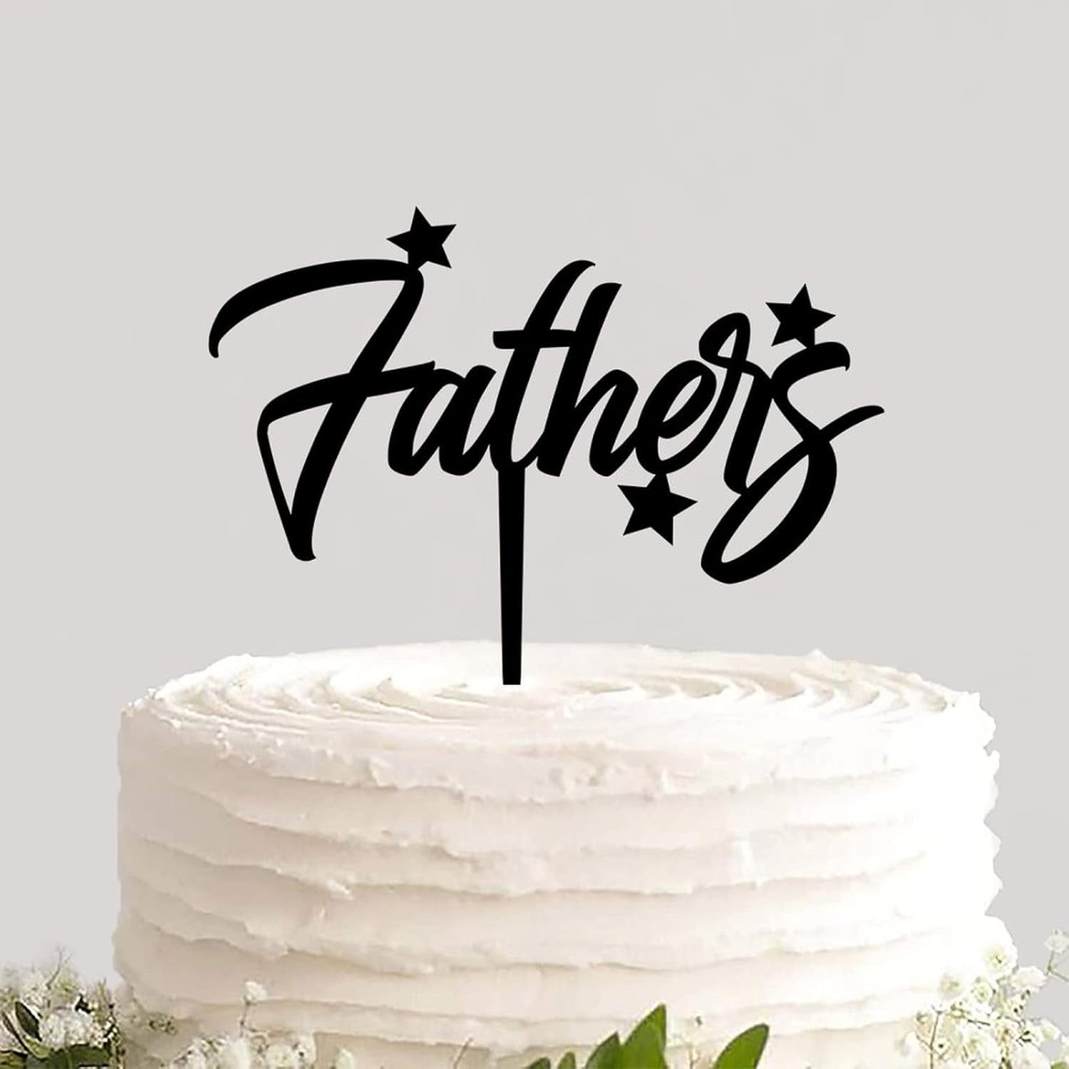 Personalized Acrylic Cake Topper Pick Fathers Engraved Desserts Cake ...