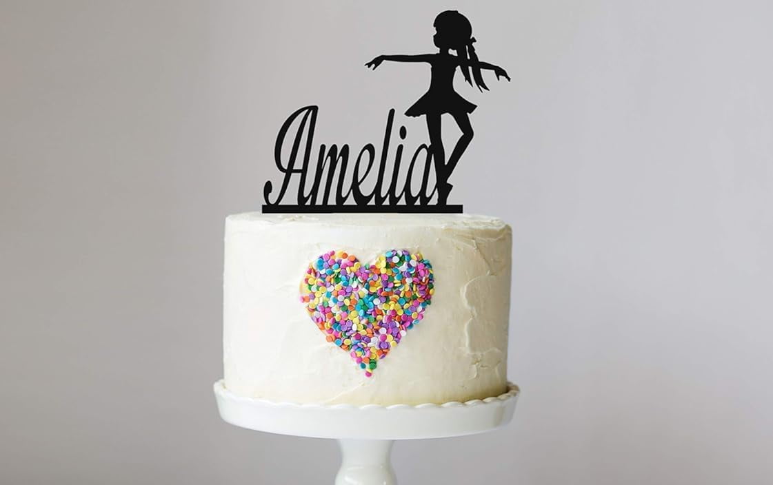 Personalized Acrylic Cake Toppers, Ballerina Cake Topper with Keepsake ...