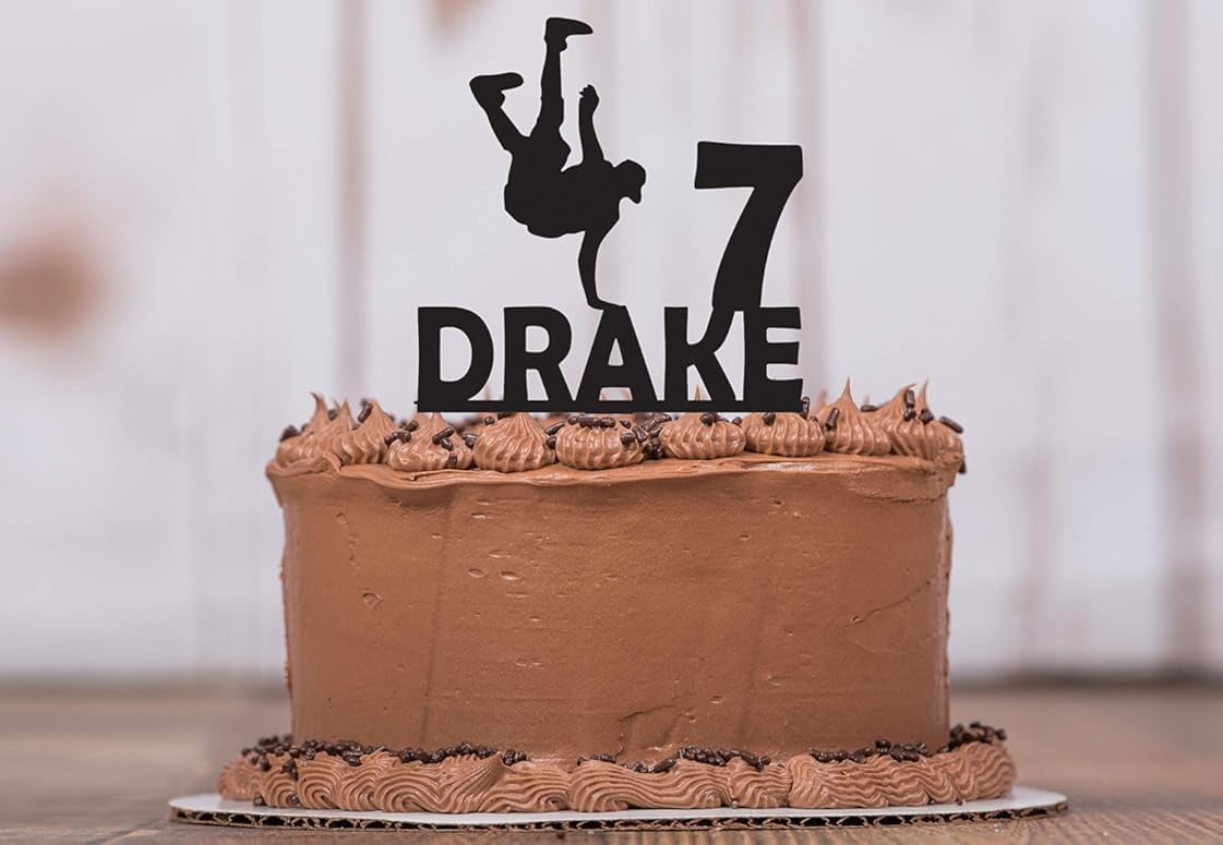 Personalized Acrylic Cake Toppers, Break Dancer Custom Cake Topper with ...