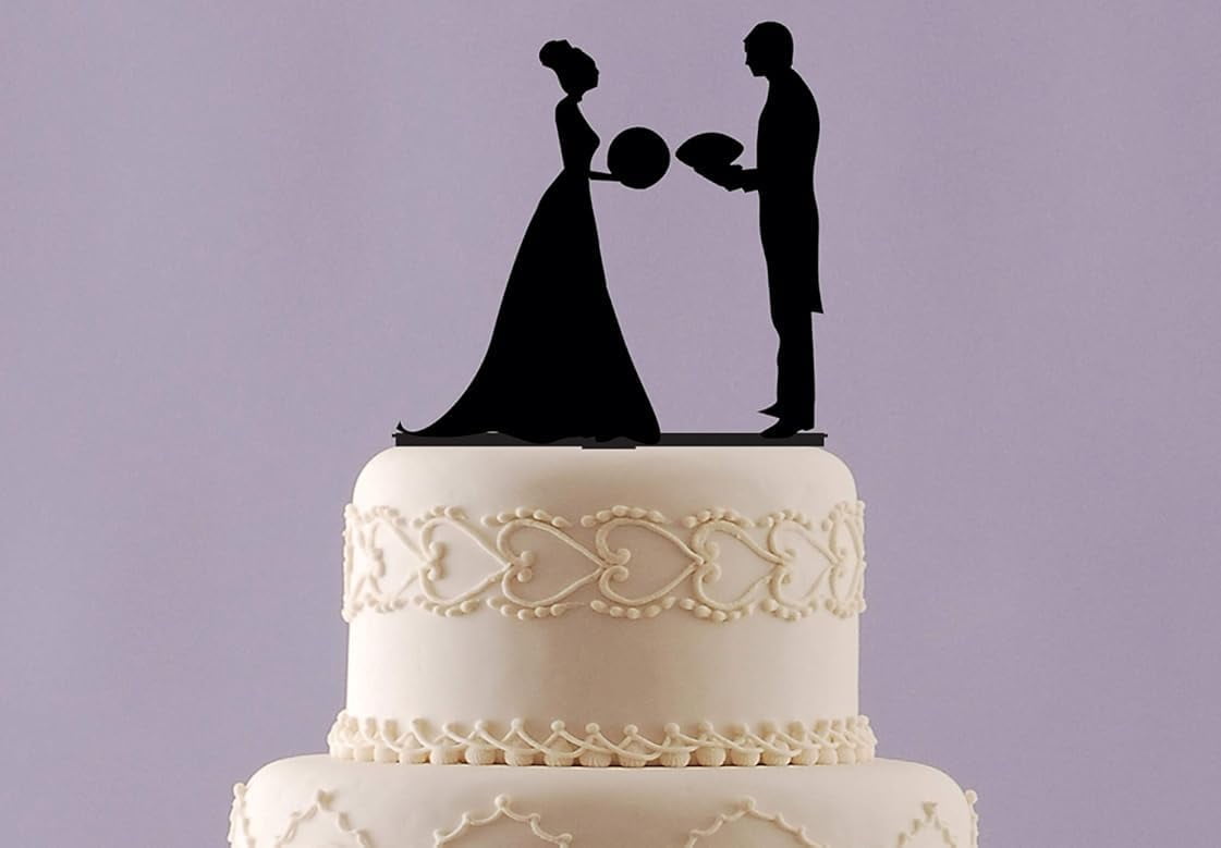 Personalized Acrylic Cake Toppers, Bride and Groom Cake Topper ...