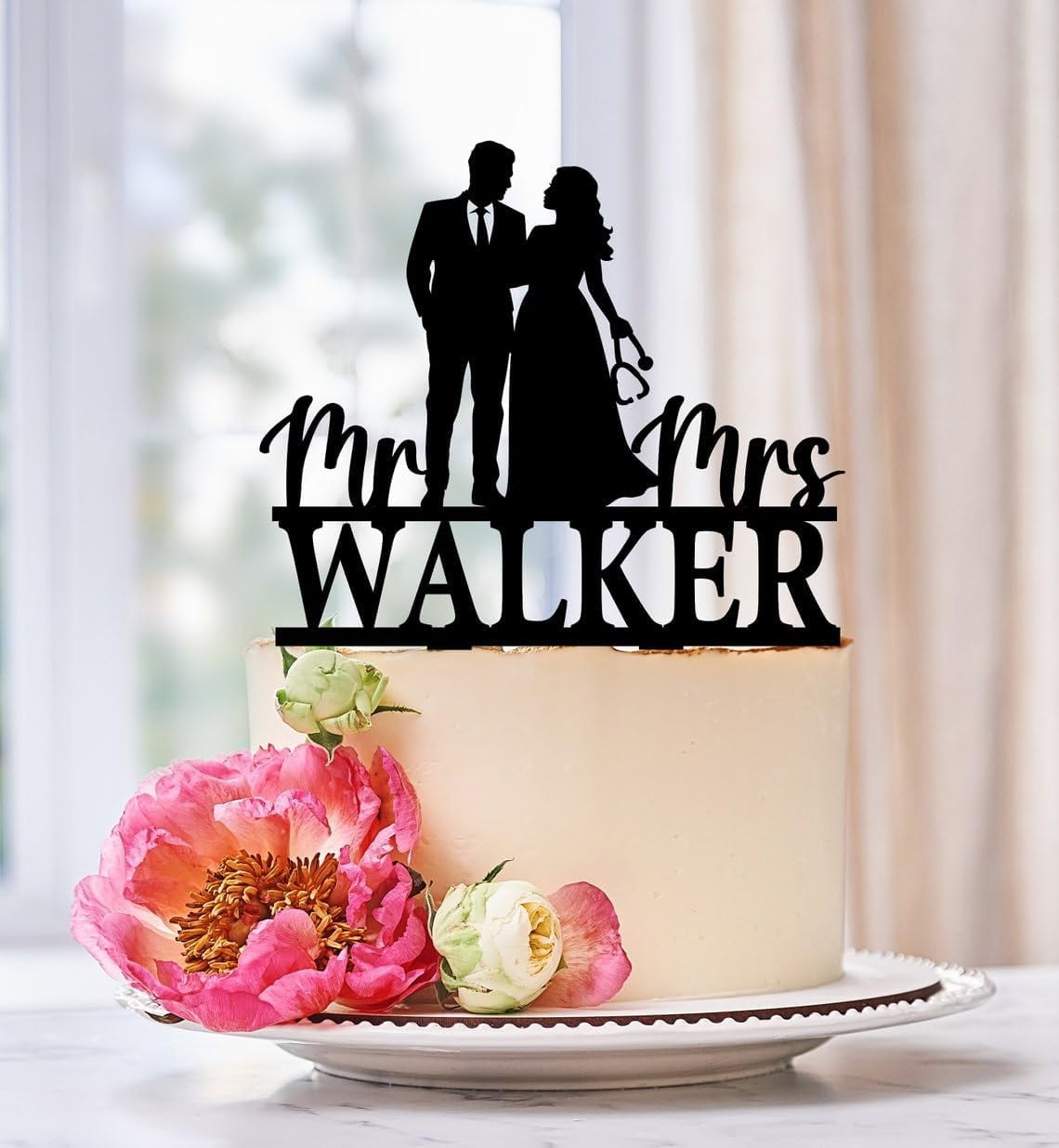 Personalized Acrylic Cake Toppers，Doctor Wedding Cake Topper ...