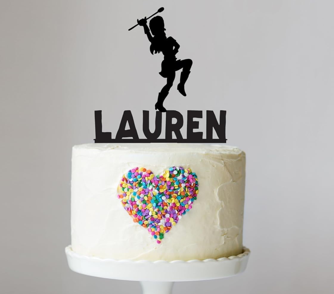 Personalized Acrylic Cake Toppers, Marching Band, Majorette, Cake ...