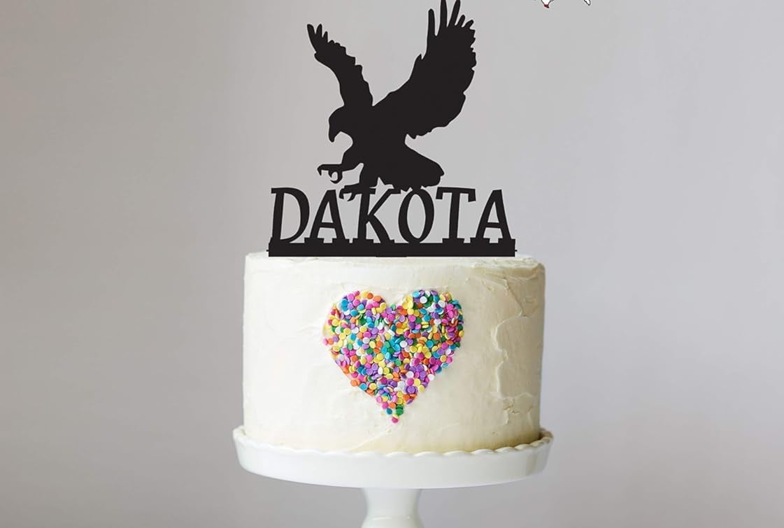 Personalized Acrylic Cake Toppers, Red Hawk Birthday Cake Topper, Eagle ...