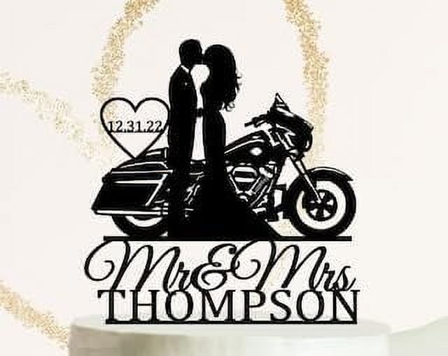 Personalized Acrylic Cake Toppers, Street Glide Motorcycle Cake Topper ...