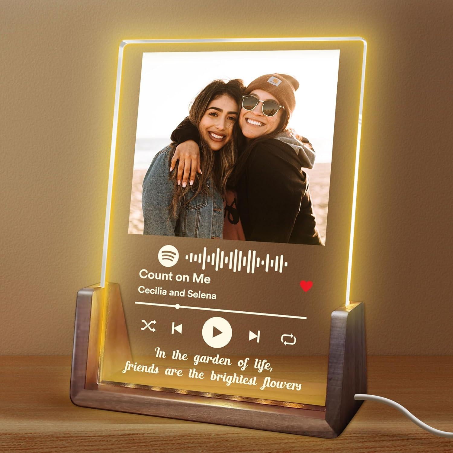 Personalized Acrylic Song Album Cover Gift for Music Lovers - Walmart.com