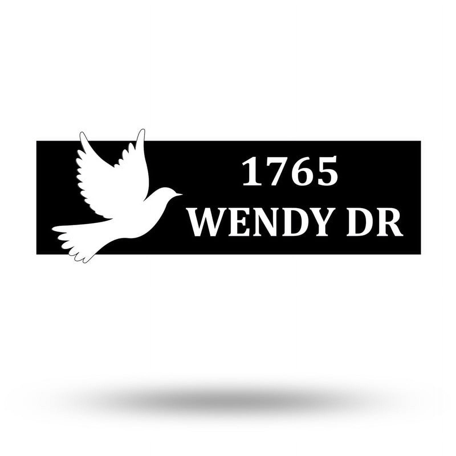 Personalized Address Metal Sign,custom Metal Address Plague,pigeon ...