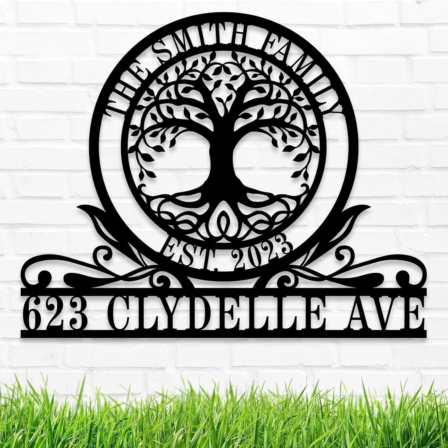 Personalized Address Numbers For House, Custom Outdoor Metal Signs ...