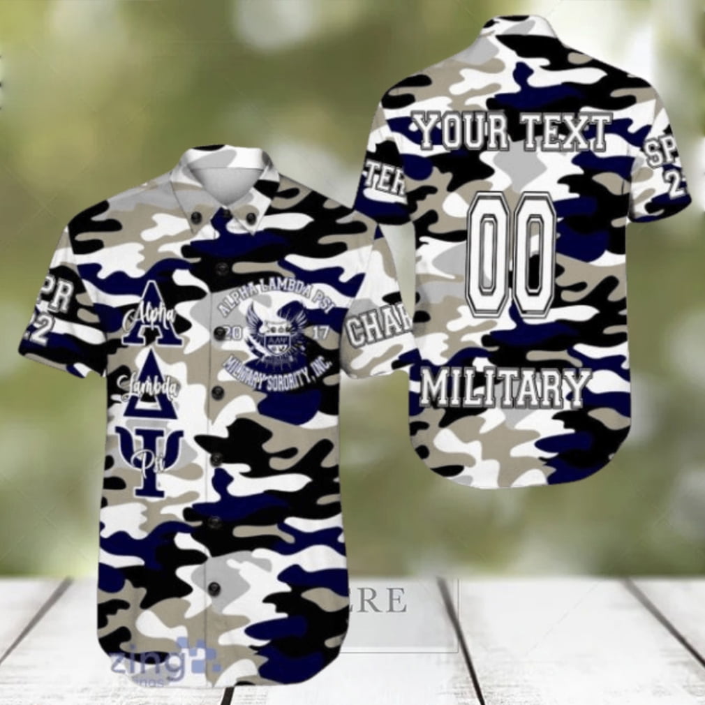 Personalized Alpha Lambda Psi Camo Hawaiian Shirt For Men And Women ...