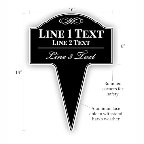 Personalized Aluminum Yard Stake Sign 10x14 - Walmart.com