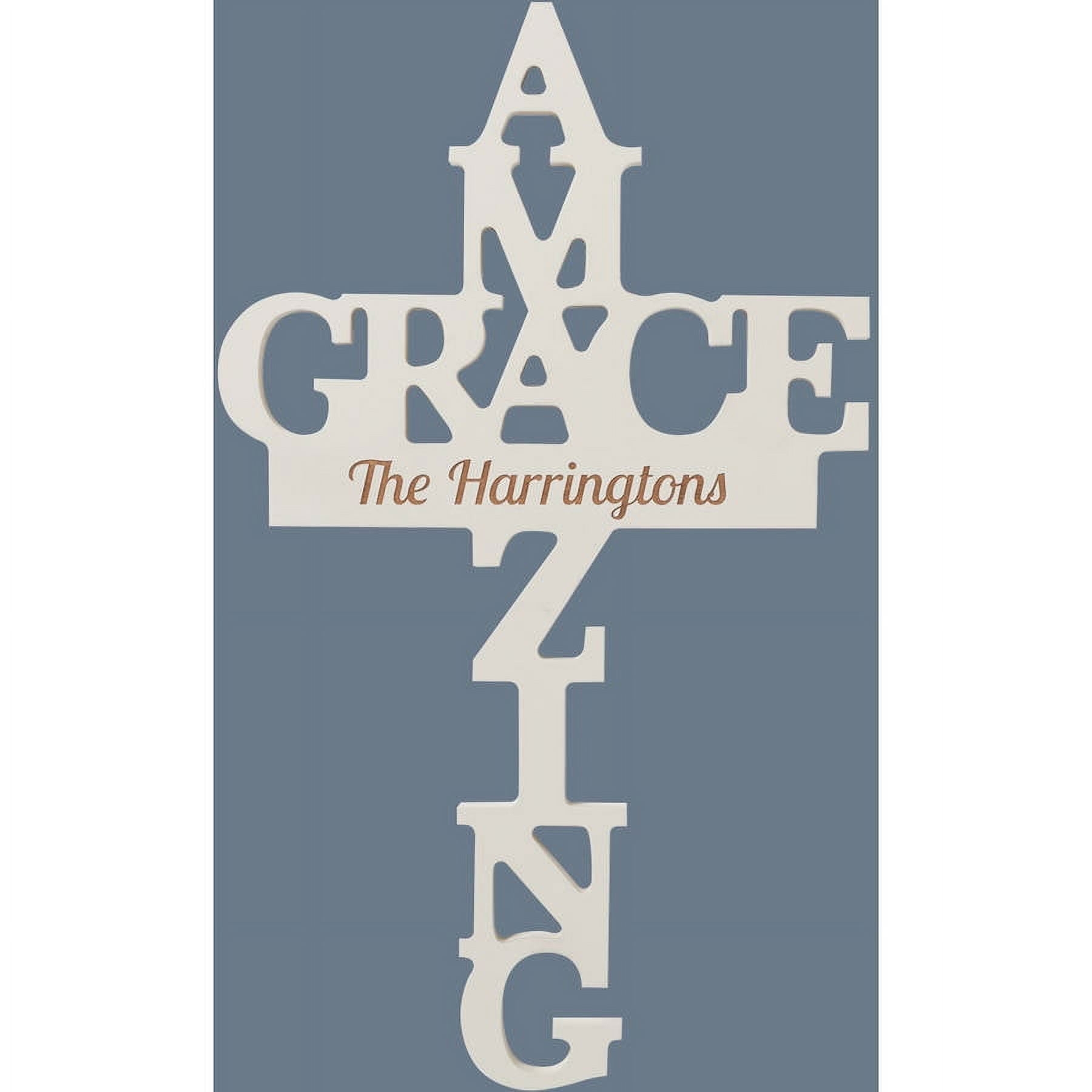 Free Shipping! Generic Personalized Amazing Grace Cross Memorial Gift ...